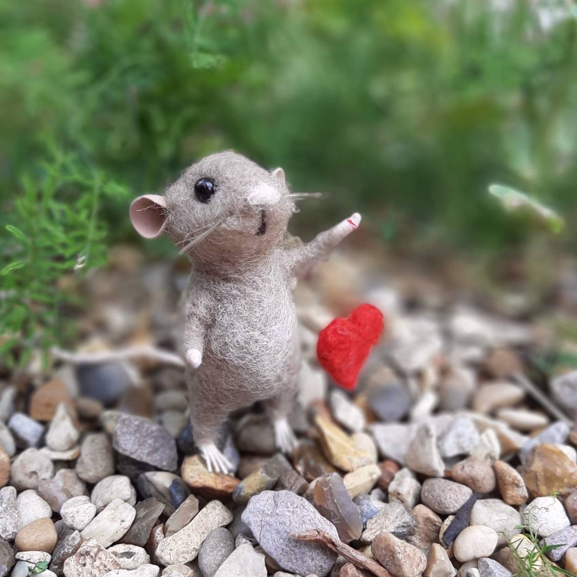 Needle Felted Mouse Felted Animal Brown Mouse Felt Mice | Etsy UK