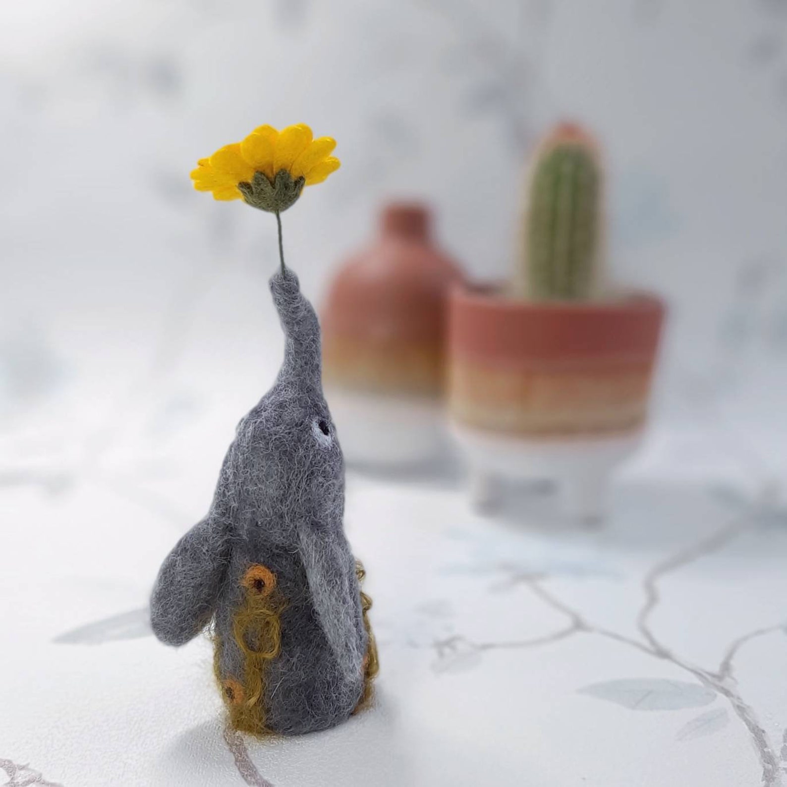 Elephant Needle Felt Elephant Needle Felted Elephant - Etsy