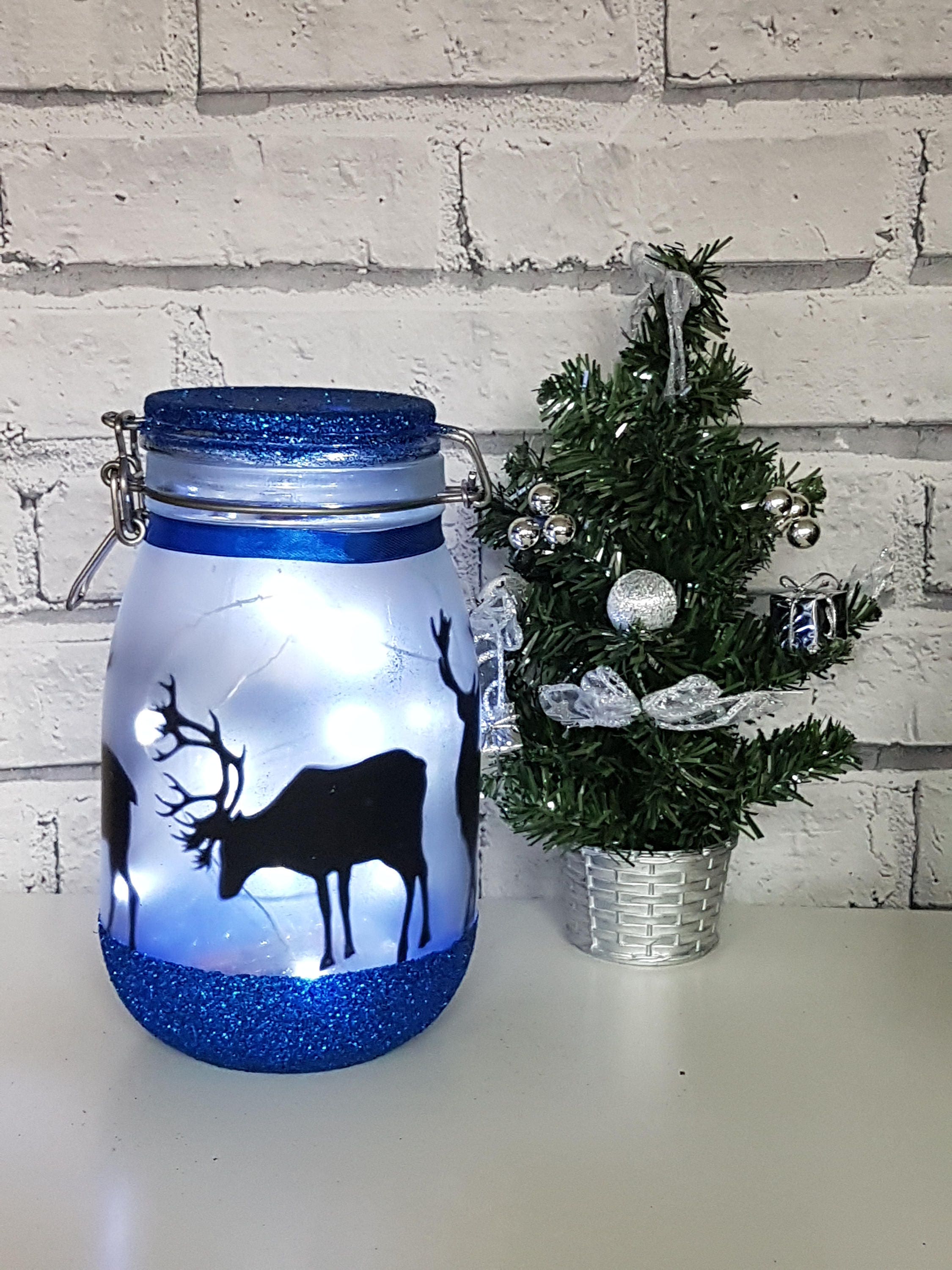 Stag Night Light Stag Giftfairy Light up Jar Stag Lamp | Etsy