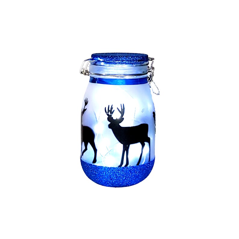 Stag Night Light Stag Giftfairy Light up Jar Stag Lamp - Etsy
