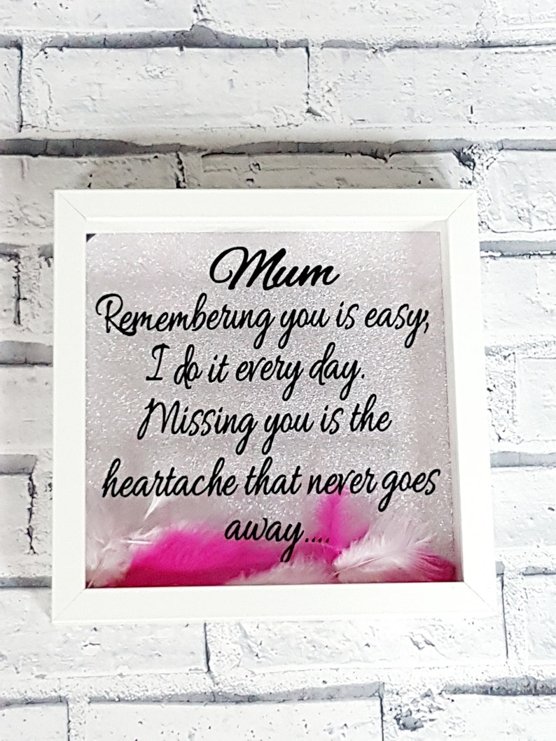 Personalised in Loving Memory Shadow Box Frame-personalised Frame-in ...