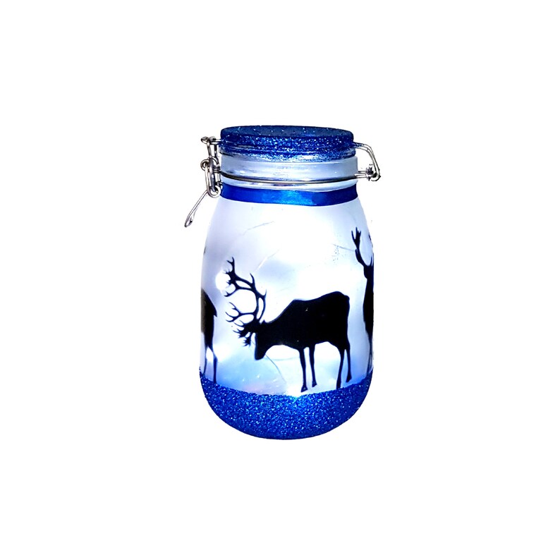 Stag Night Light Stag Giftfairy Light up Jar Stag Lamp - Etsy