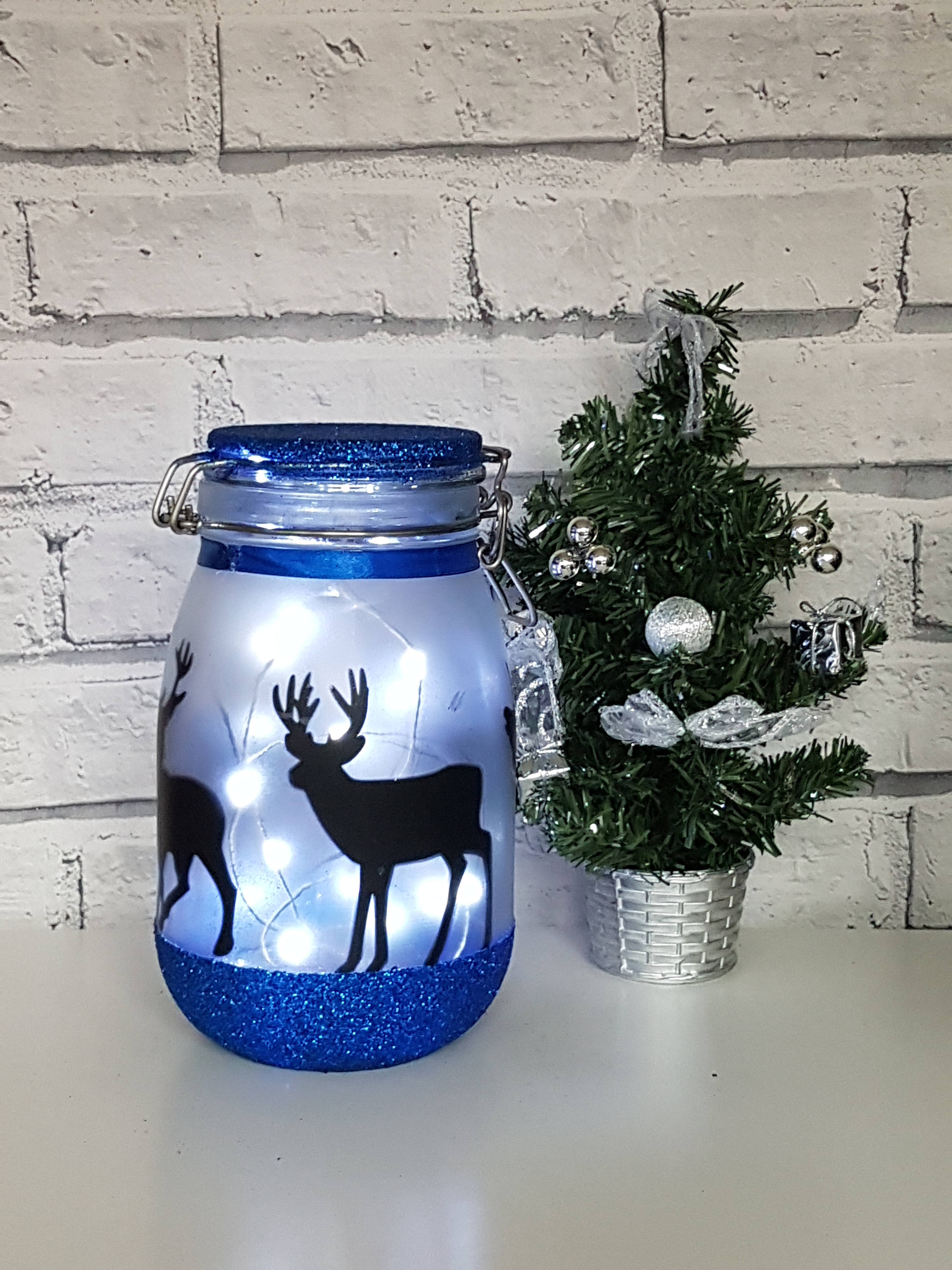 Stag Night Light Stag Giftfairy Light up Jar Stag Lamp | Etsy