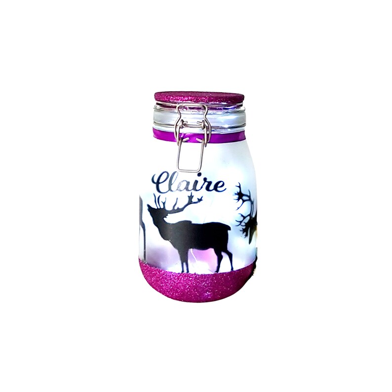 Stag Night Light, Stag Gift,fairy Light up Jar, Stag Lamp, Stag Decor ...