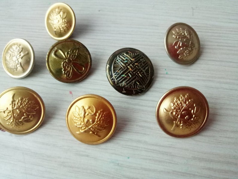 Soviet military buttons Gold buttons Military buttons - Etsy.de