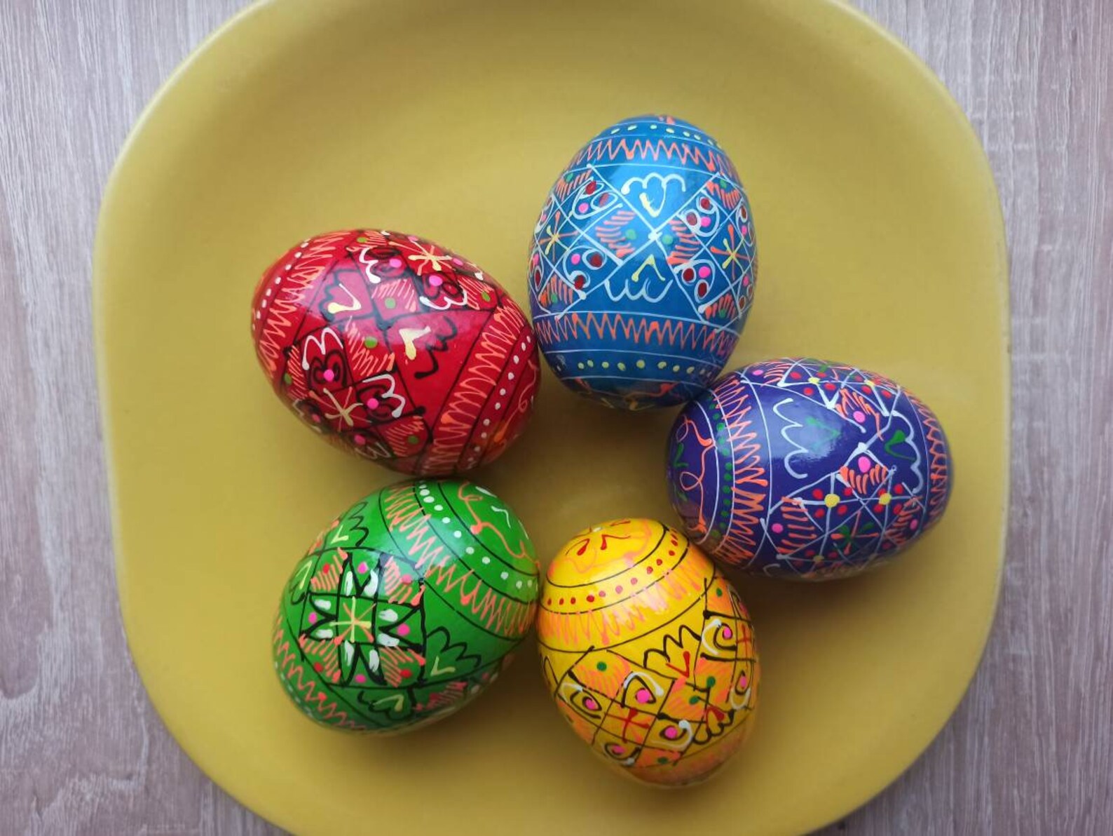 Ostern Pysanky Set 5 ukrainische traditionelle Holzeier von - Etsy.de