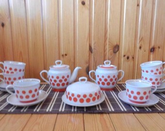 Polka Dots Tea Set - Etsy