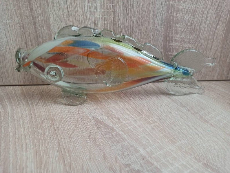 Beautiful Hand Blown Murano Glass Fish 1960s Сolored Glass | Etsy