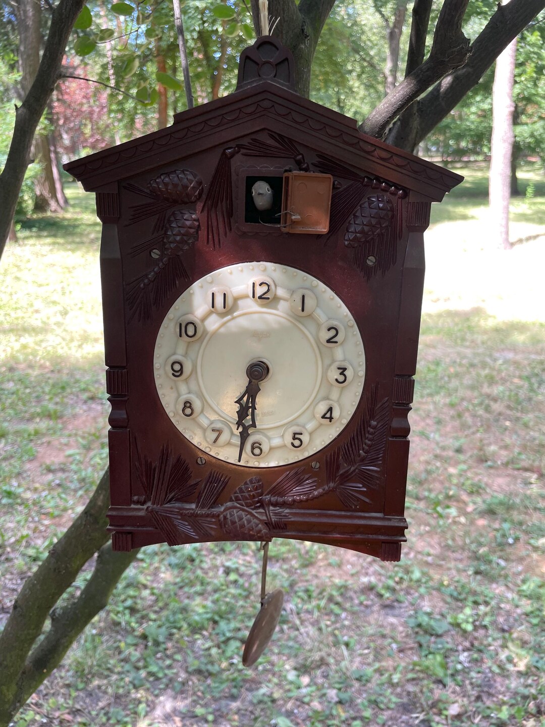 Old Vintage Cuckoo Clock, Bird Wall Clock, Ussr Beacon Clock, Soviet ...