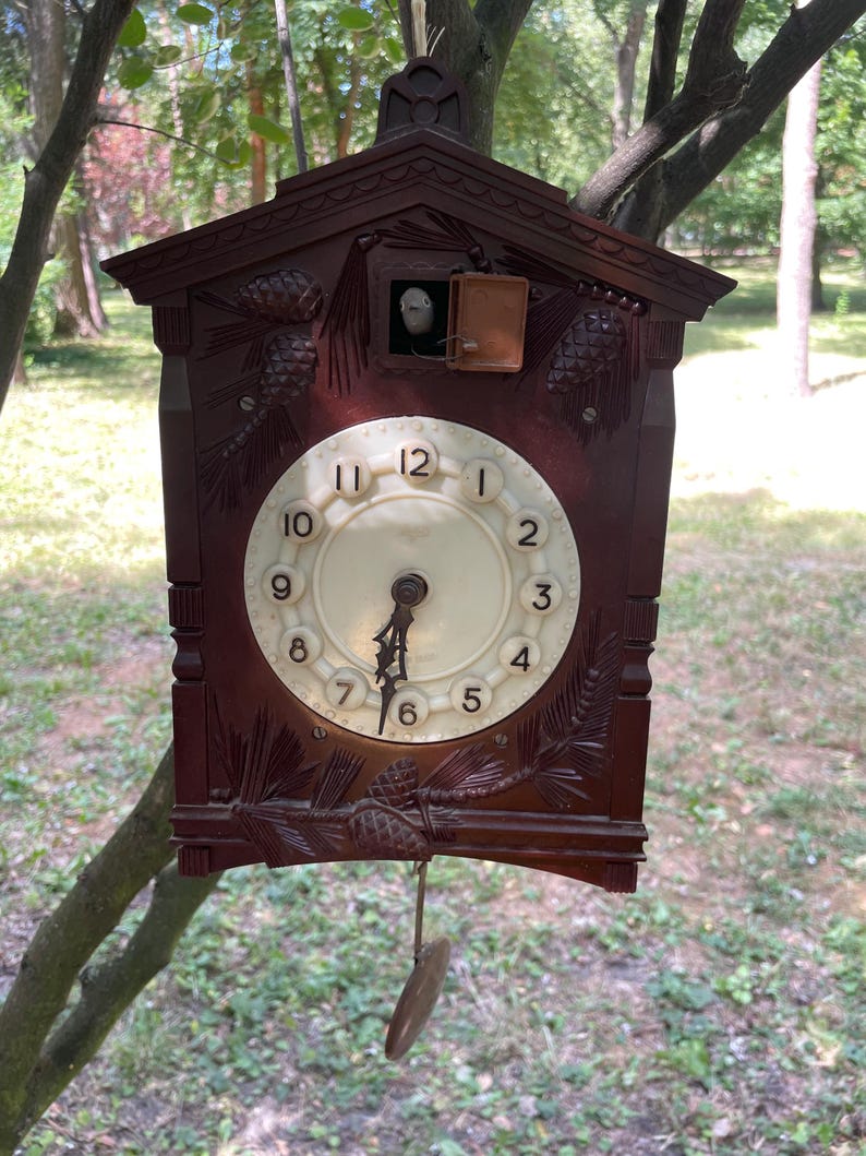 Old Vintage Cuckoo Clock, Bird Wall Clock, Ussr Beacon Clock, Soviet ...