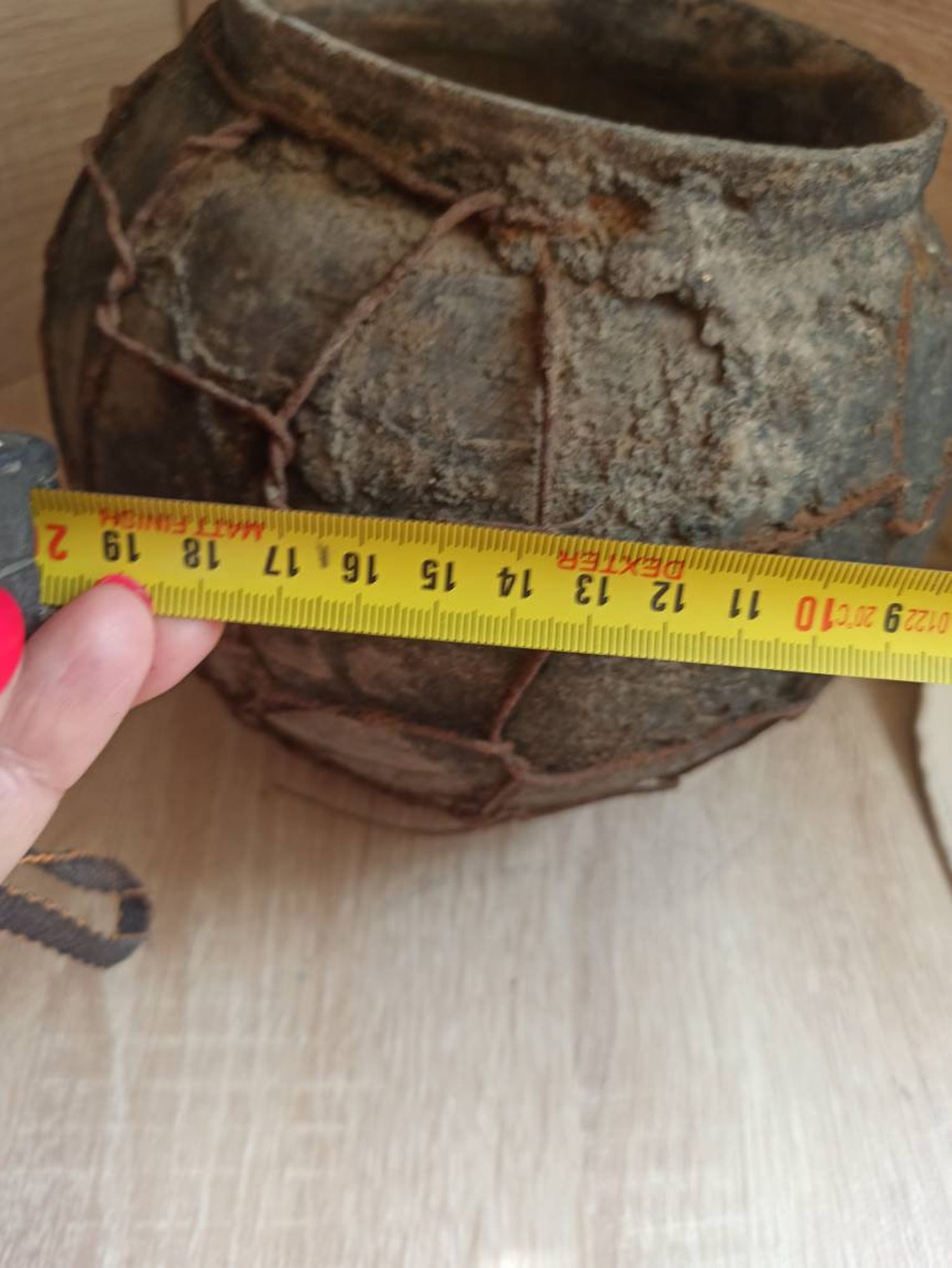 Black Vintage Clay Vessel Large Wide Pot Antique Clay Bowl | Etsy
