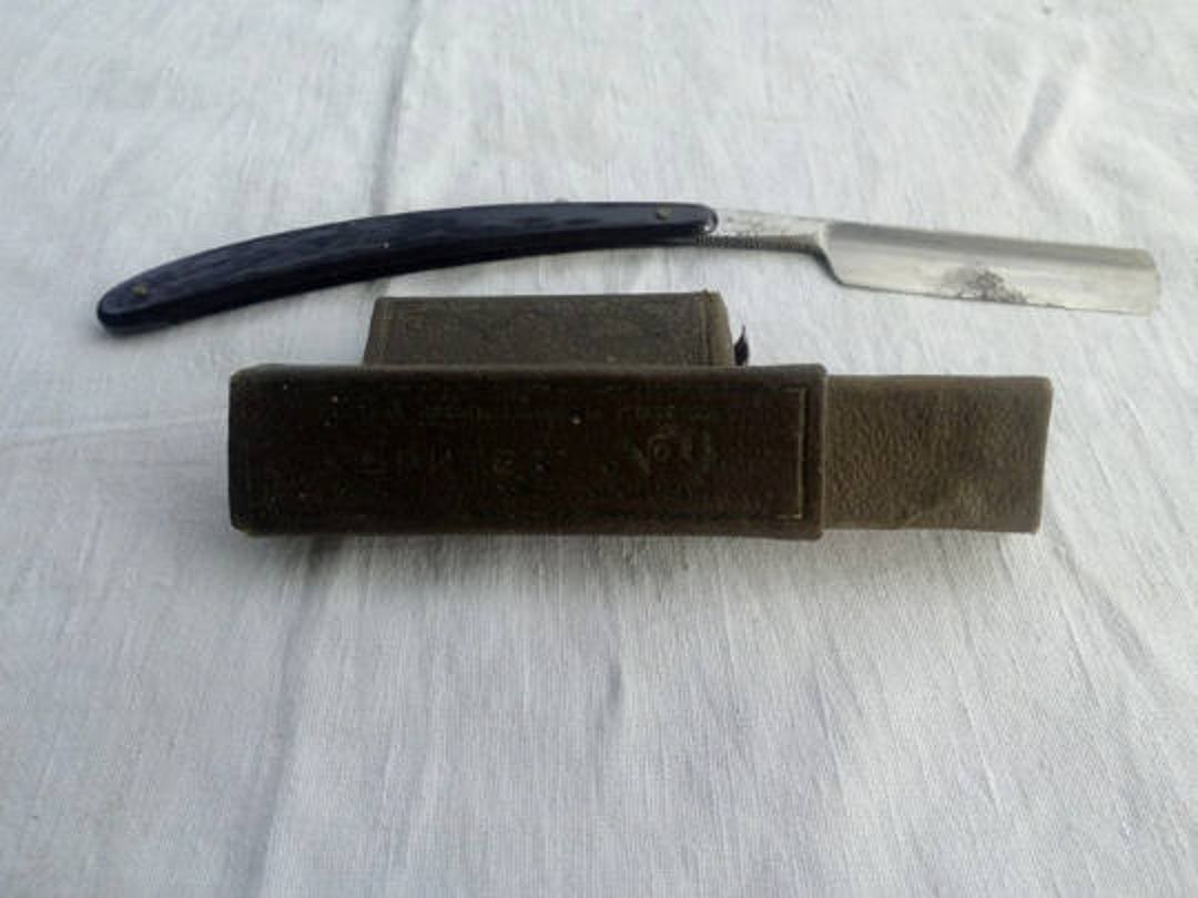 Vintage Soviet Straight Razor - Old Soviet Razor Number 9 - Vintage ...
