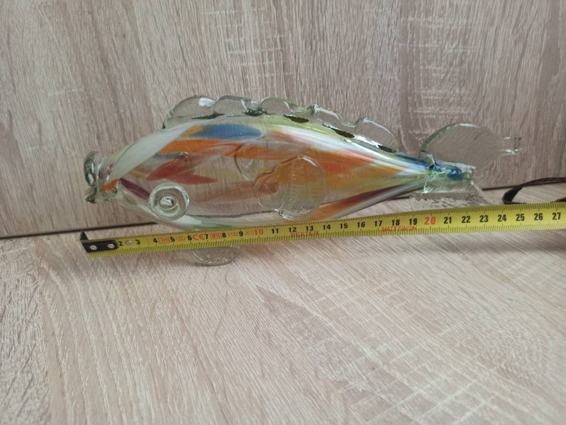 Beautiful Hand Blown Murano Glass Fish 1960s Сolored Glass | Etsy