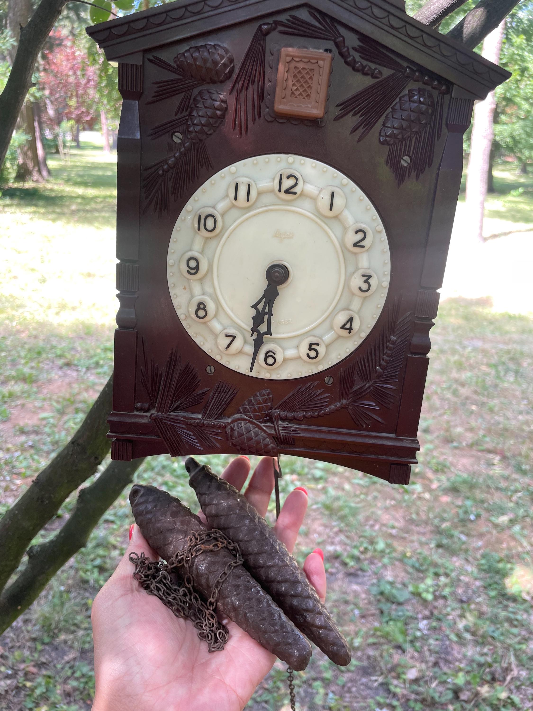 Old Vintage Cuckoo Clock, Bird Wall Clock, Ussr Beacon Clock, Soviet ...