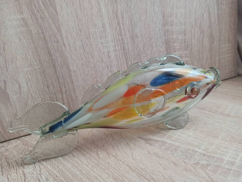 Beautiful Hand Blown Murano Glass Fish 1960s Сolored Glass | Etsy