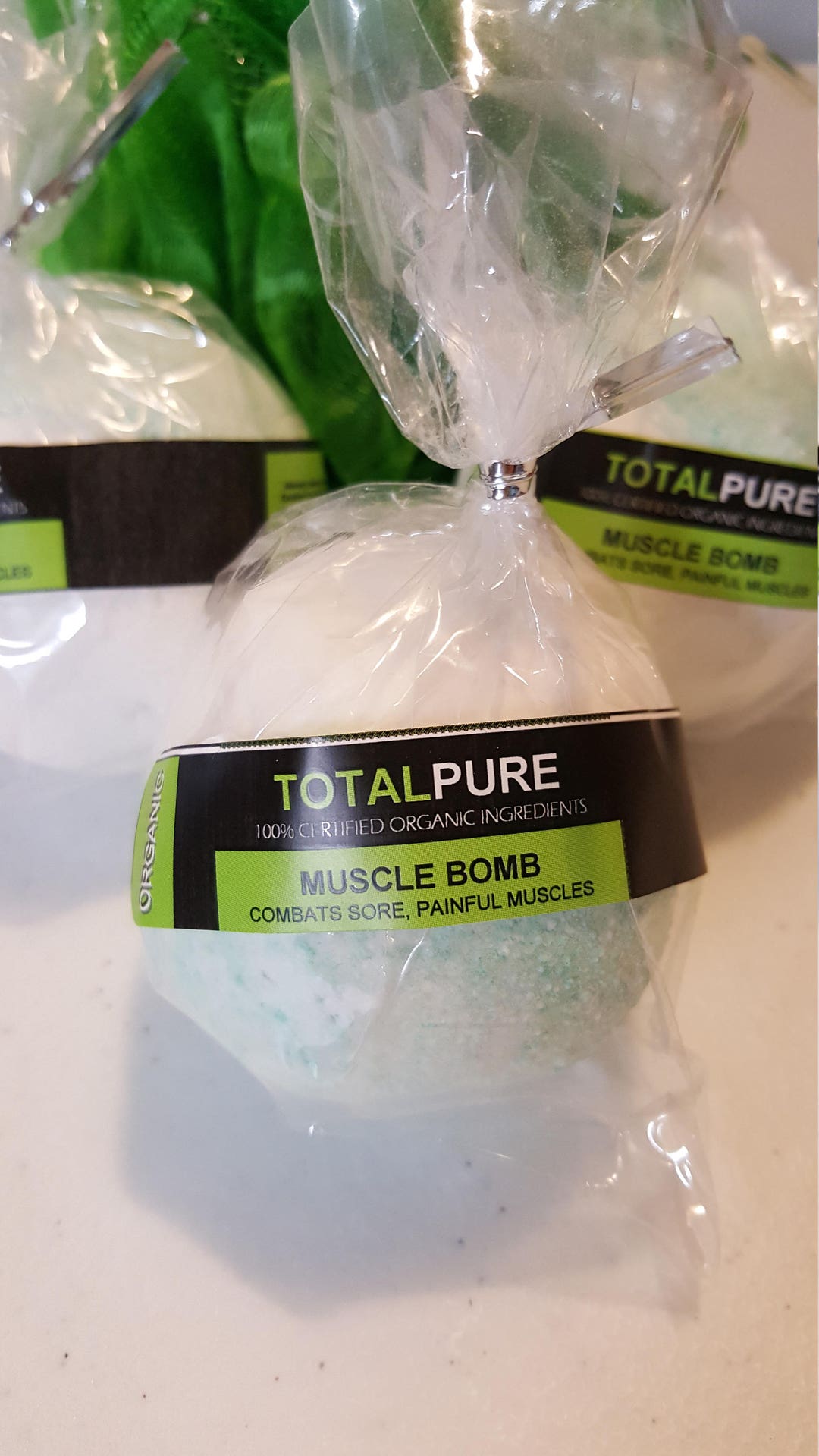 Organic Muscle and Joint Pain Relief Bath Bomb Fizz Organic Arnica ...
