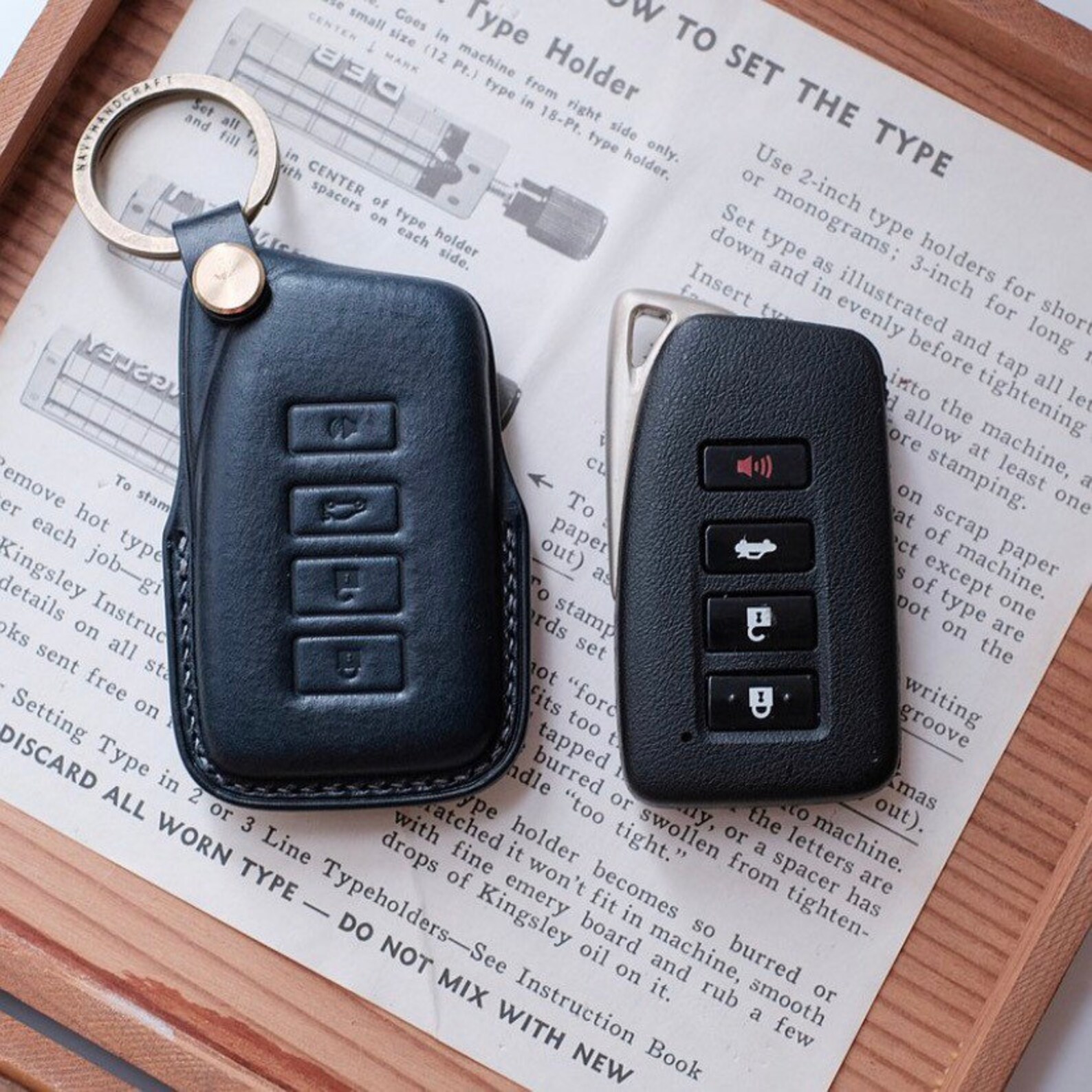 Shape it Handmade Leather lexus key Case.Car Keychain.Car | Etsy