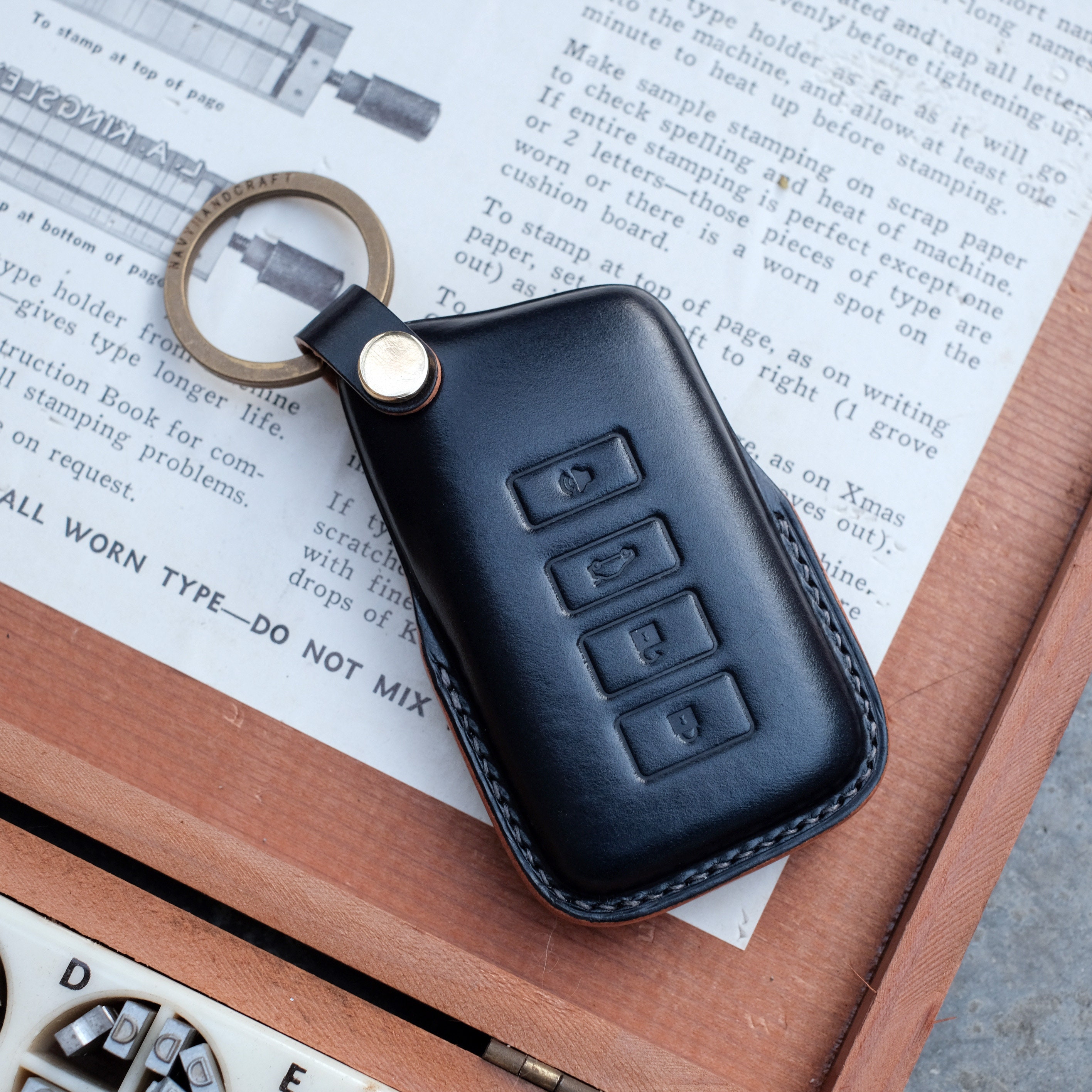 Shape it Handmade Leather lexus key Case.Car Keychain.Car | Etsy