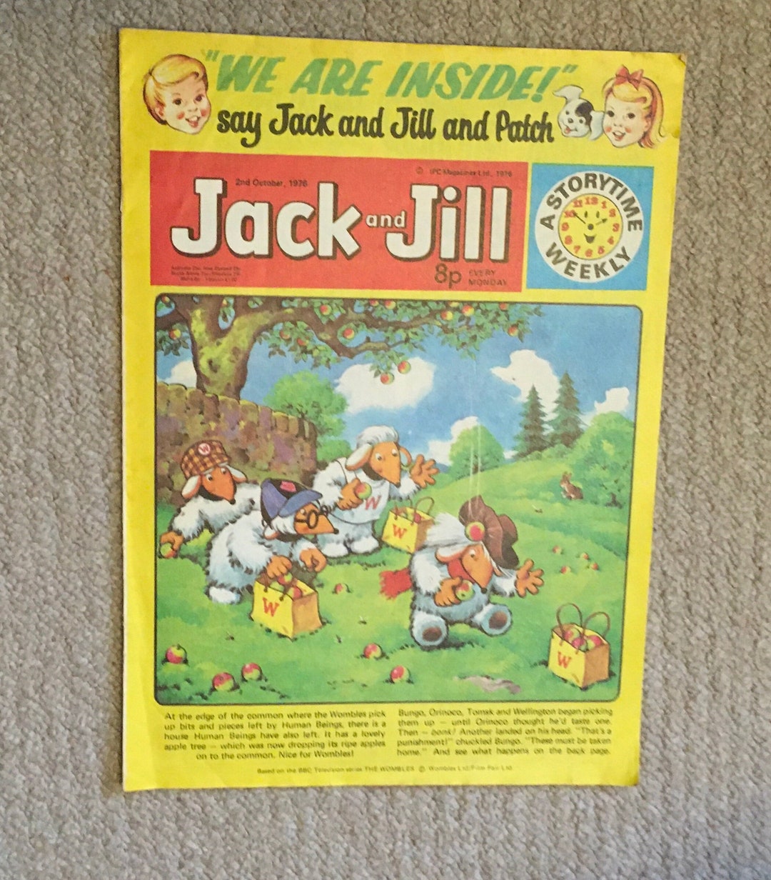 Jack and Jill and Teddy Bear 2nd October 1976 Vintage - Etsy