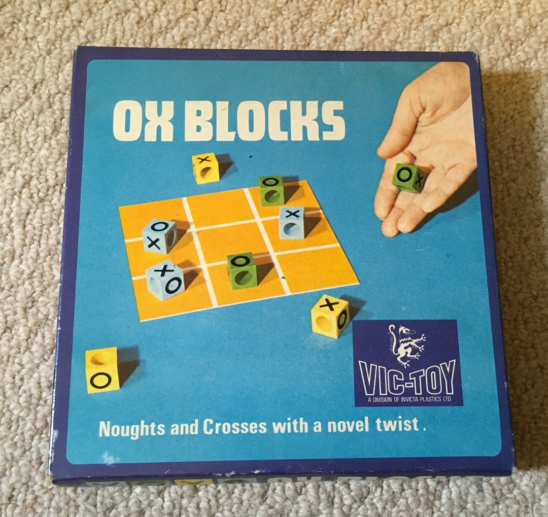 OX BLOCKS Noughts & Crosses Complete Vintage/ Retro Toys - Etsy