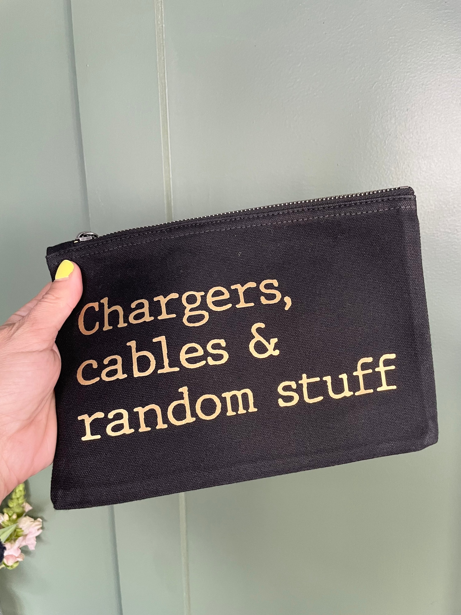 Chargers and Cables Bag Pouch for Cables and Random Stuff - Etsy