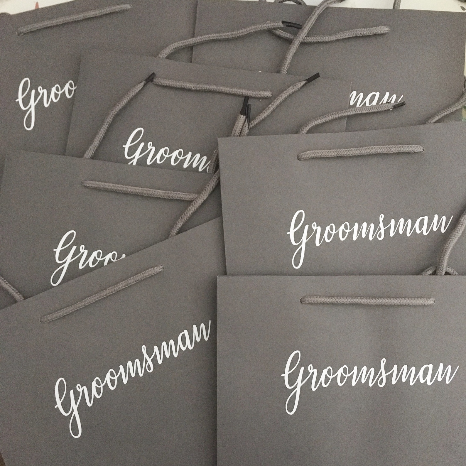 Groom Gift Bag Grey Gift Bag Groomsmen Gift Bag - Etsy