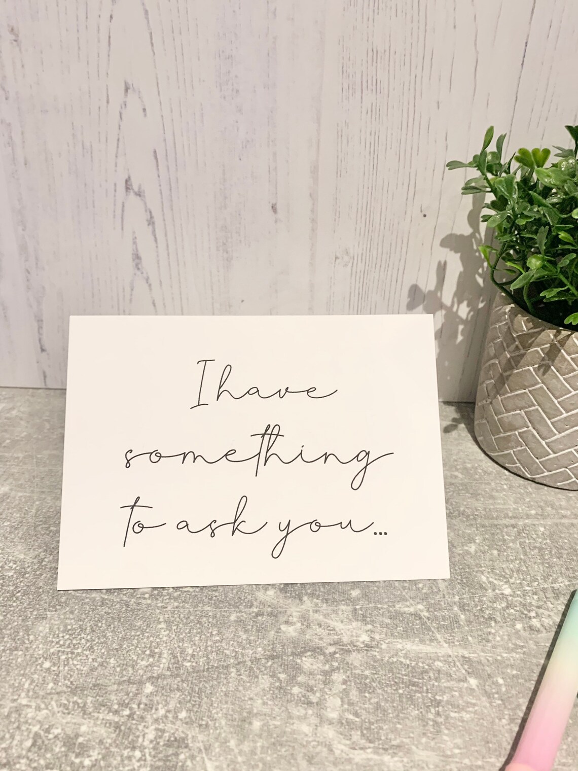 I have something to ask card proposal cards wedding card | Etsy