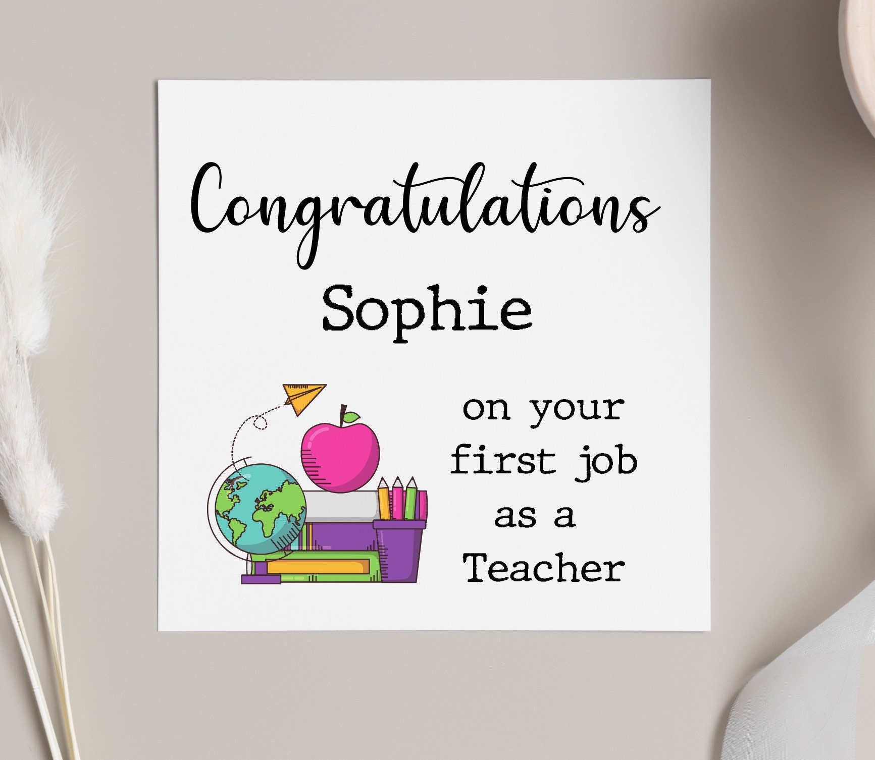 Congratulations New Job Teacher