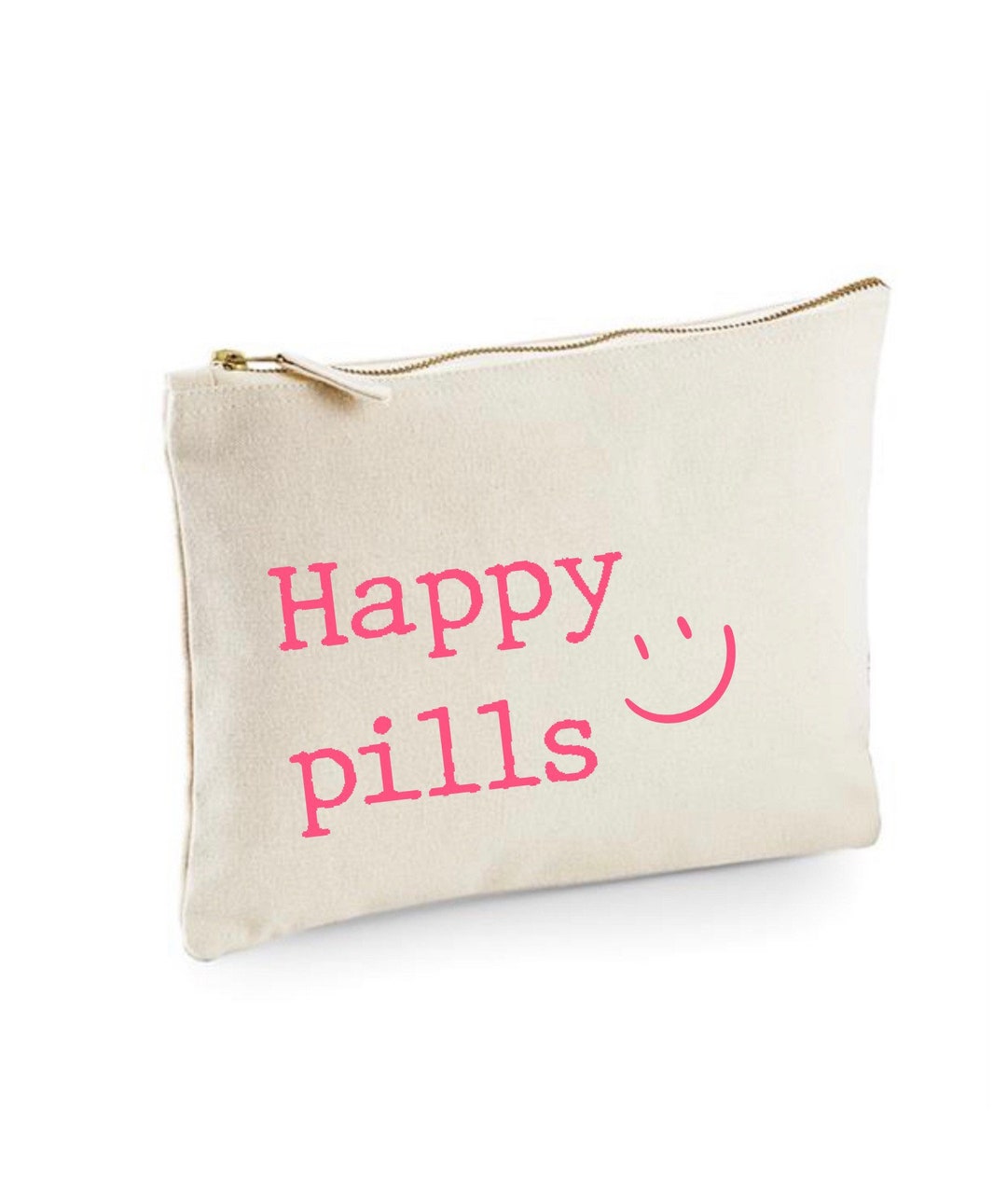 Happy Pills Storage Case, Mental Health Medication Pouch for Home, Work ...