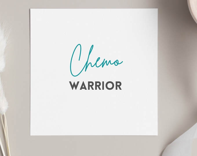 Chemo Warrior Card, Chemo Card, for Friend Having Chemo, Cancer Cards ...