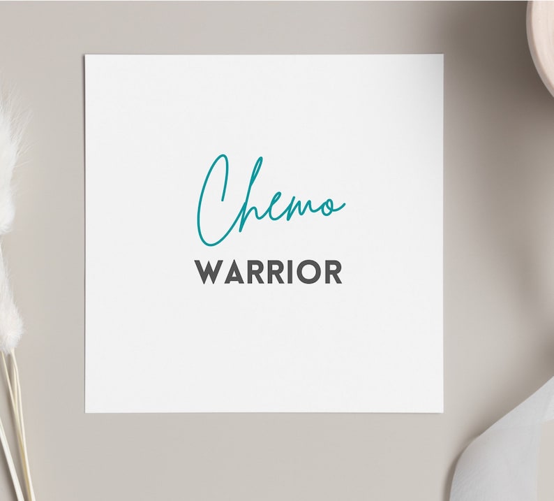 Chemo Warrior Card Chemo Card for Friend Having Chemo - Etsy