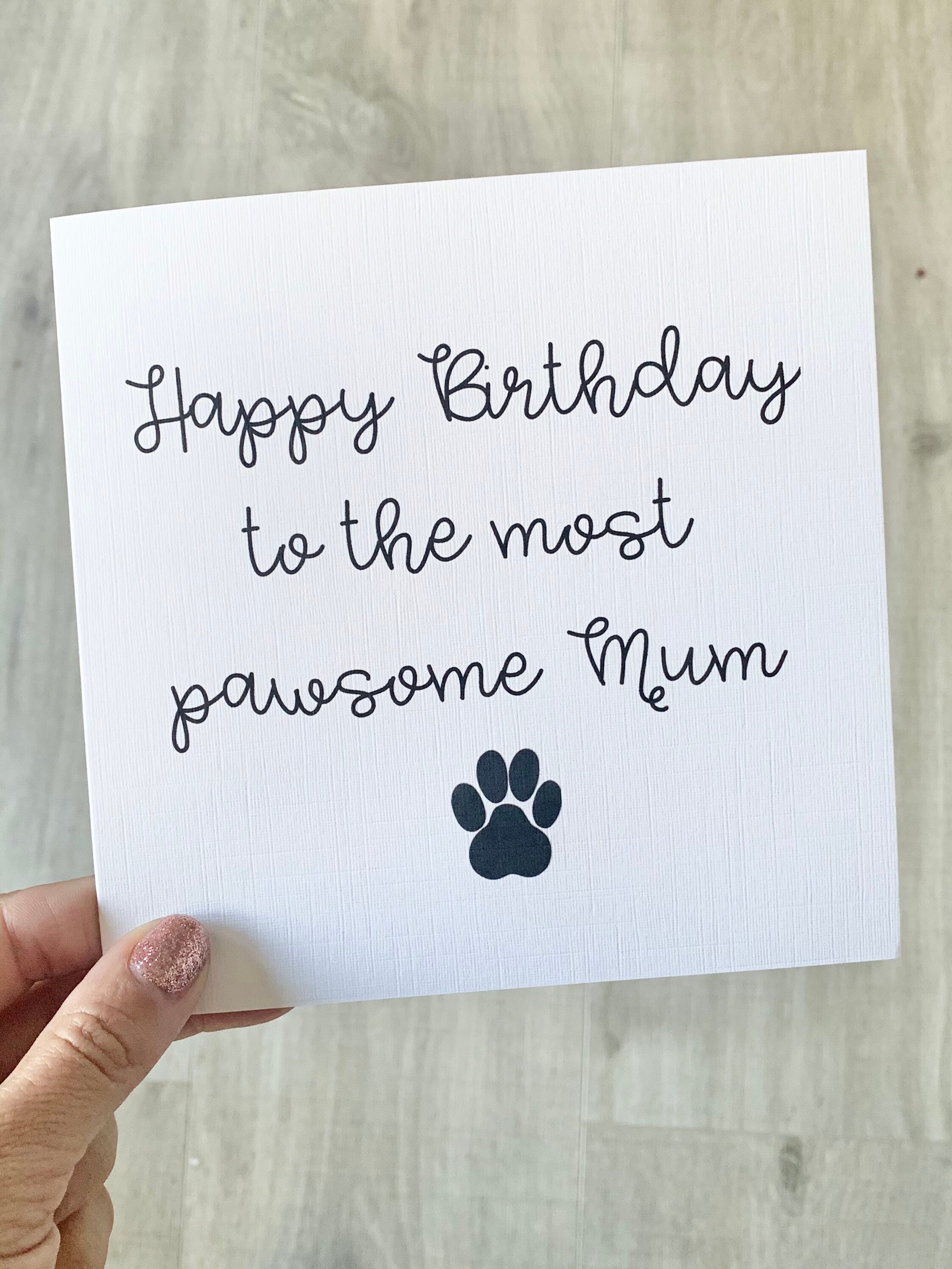 Happy Birthday Card Dog Mum Card Dog Owner Card Cards From - Etsy UK
