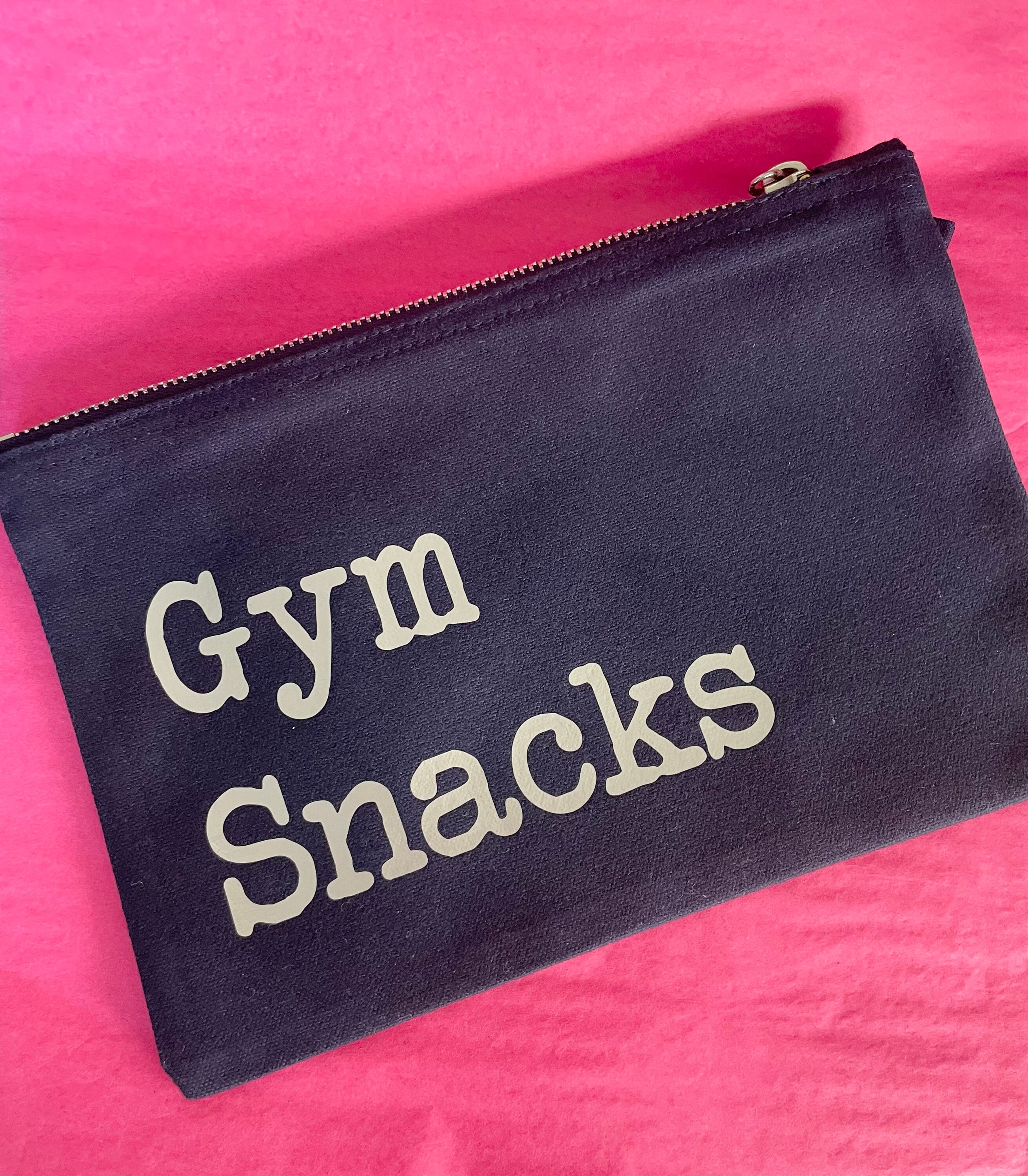 Gym Snacks Pouch Bag, Personalised Gym Pouch for Protein Bars or Energy ...