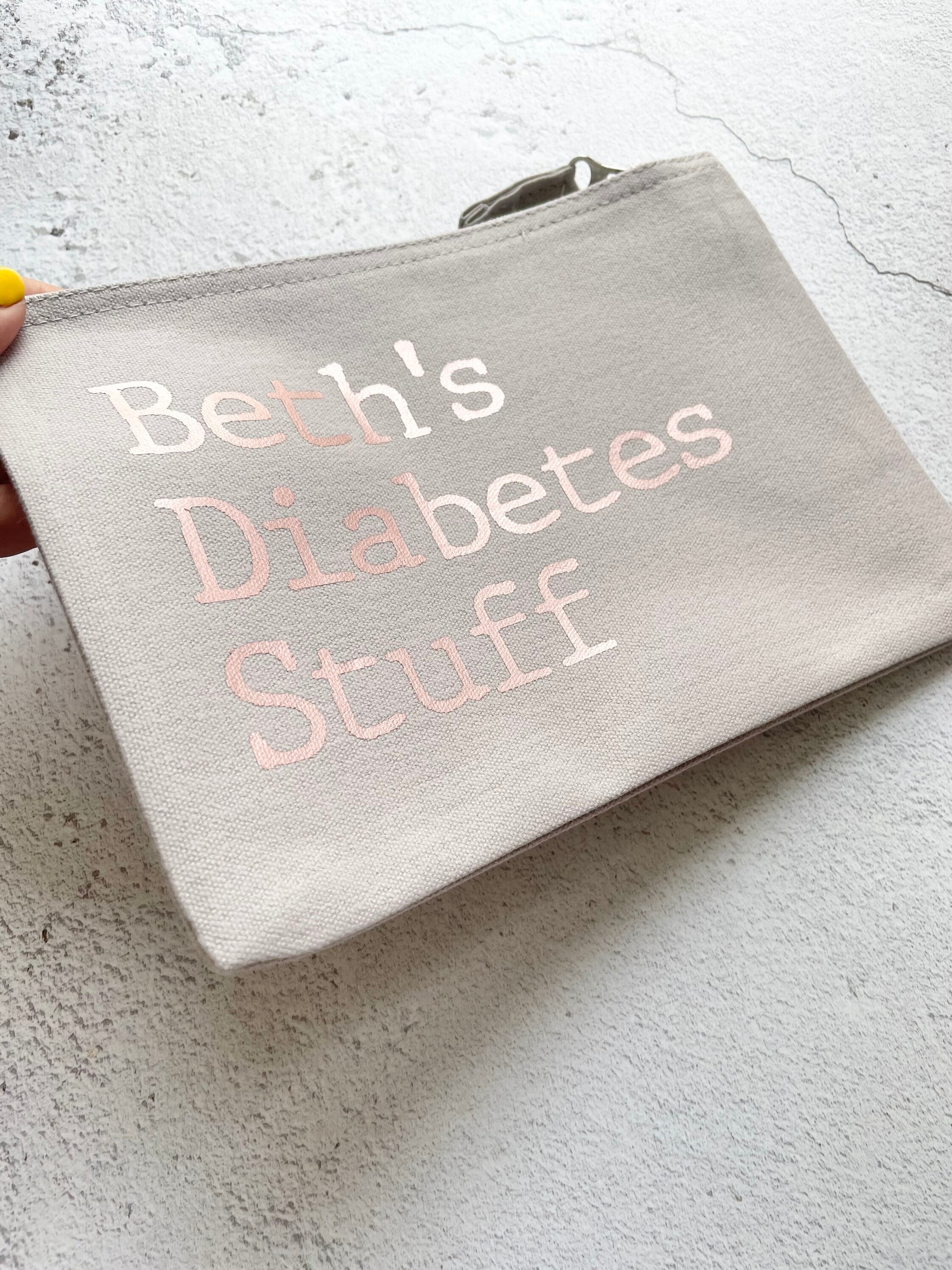 Diabetes Stuff Bag Personalised Diabetes Medicines Case - Etsy