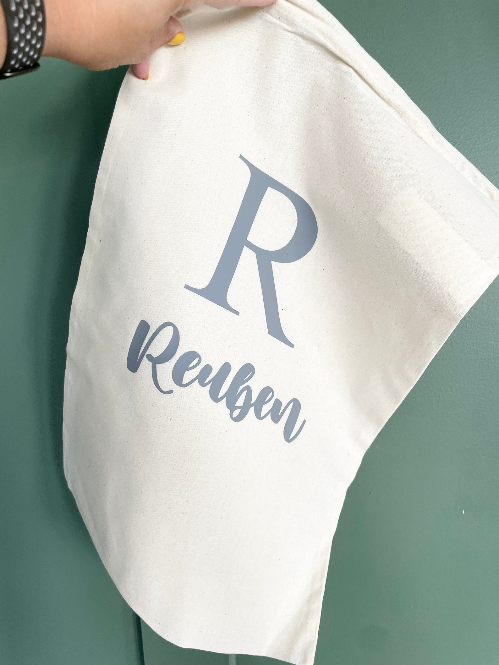 Personalised Name Initial Drawstring Bag School Pe Bag, Christmas ...