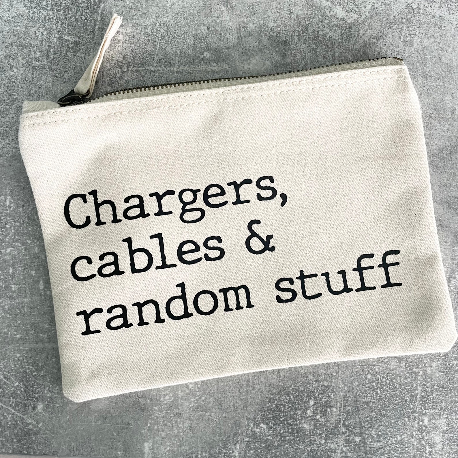 Chargers and Cables Bag Pouch for Cables and Random Stuff - Etsy