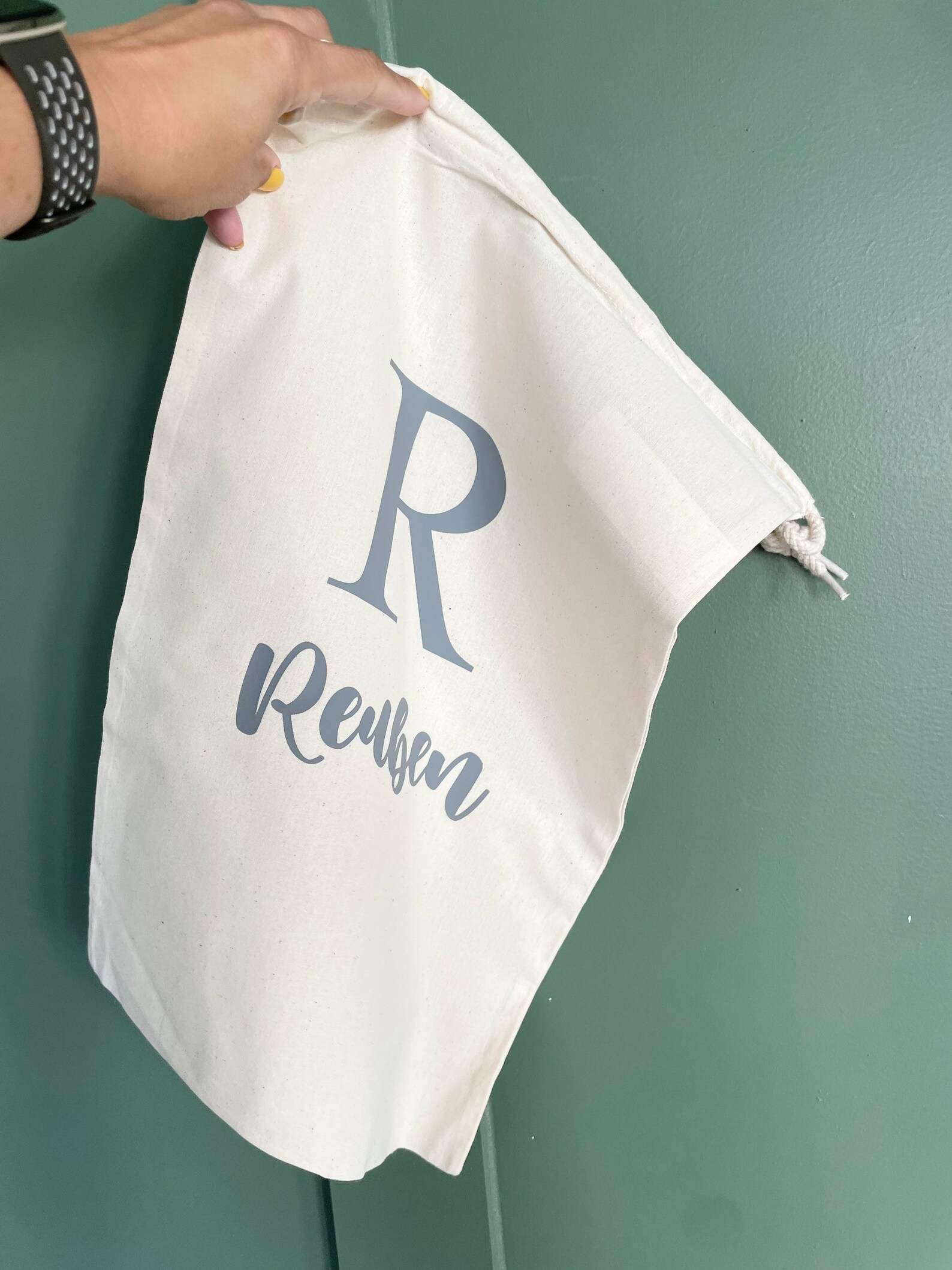 Personalised Name Initial Drawstring Bag School Pe Bag - Etsy UK