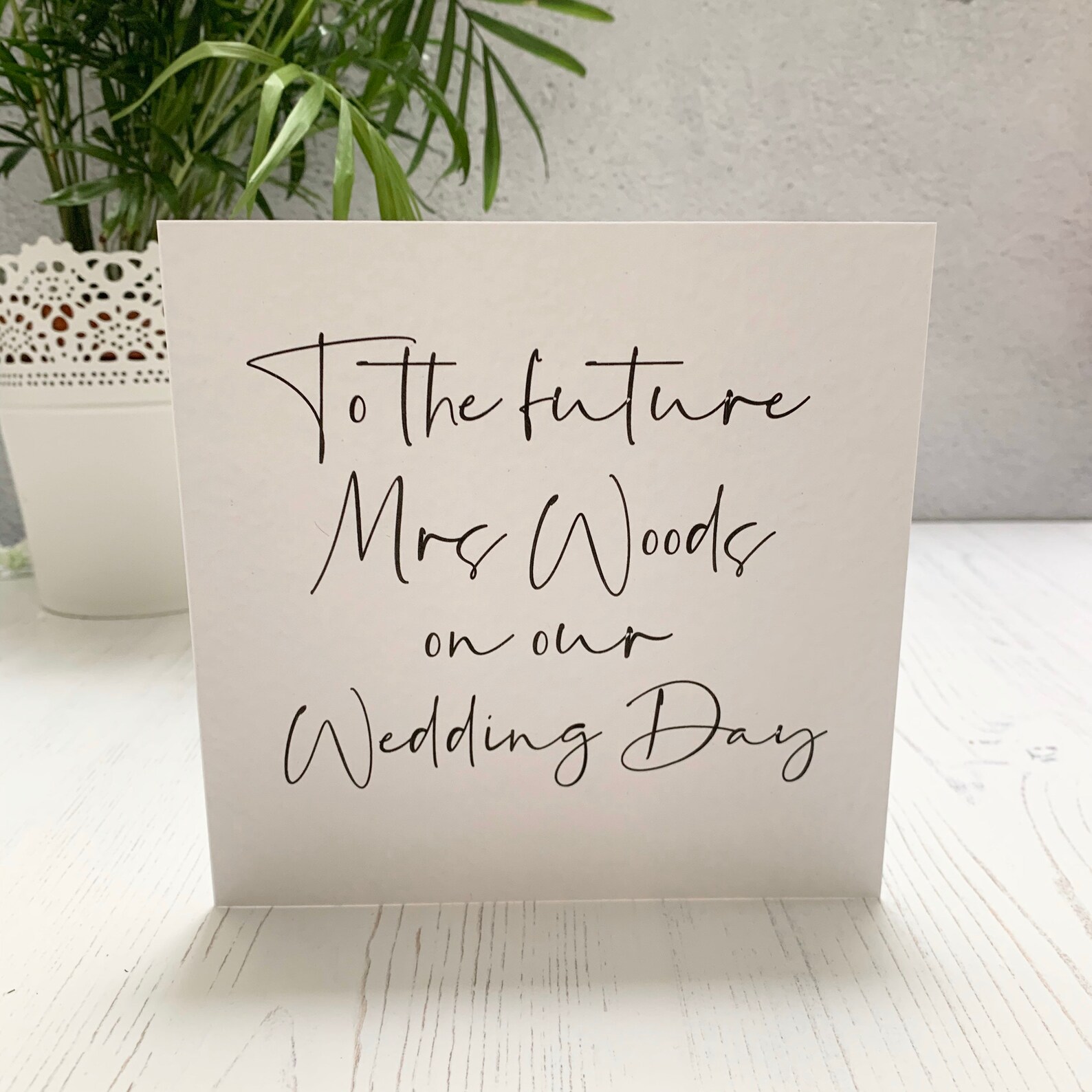 To My Bride on Our Wedding Day Personalised Wife Card Card - Etsy