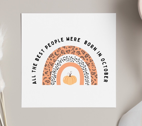 October Birthday Cards
