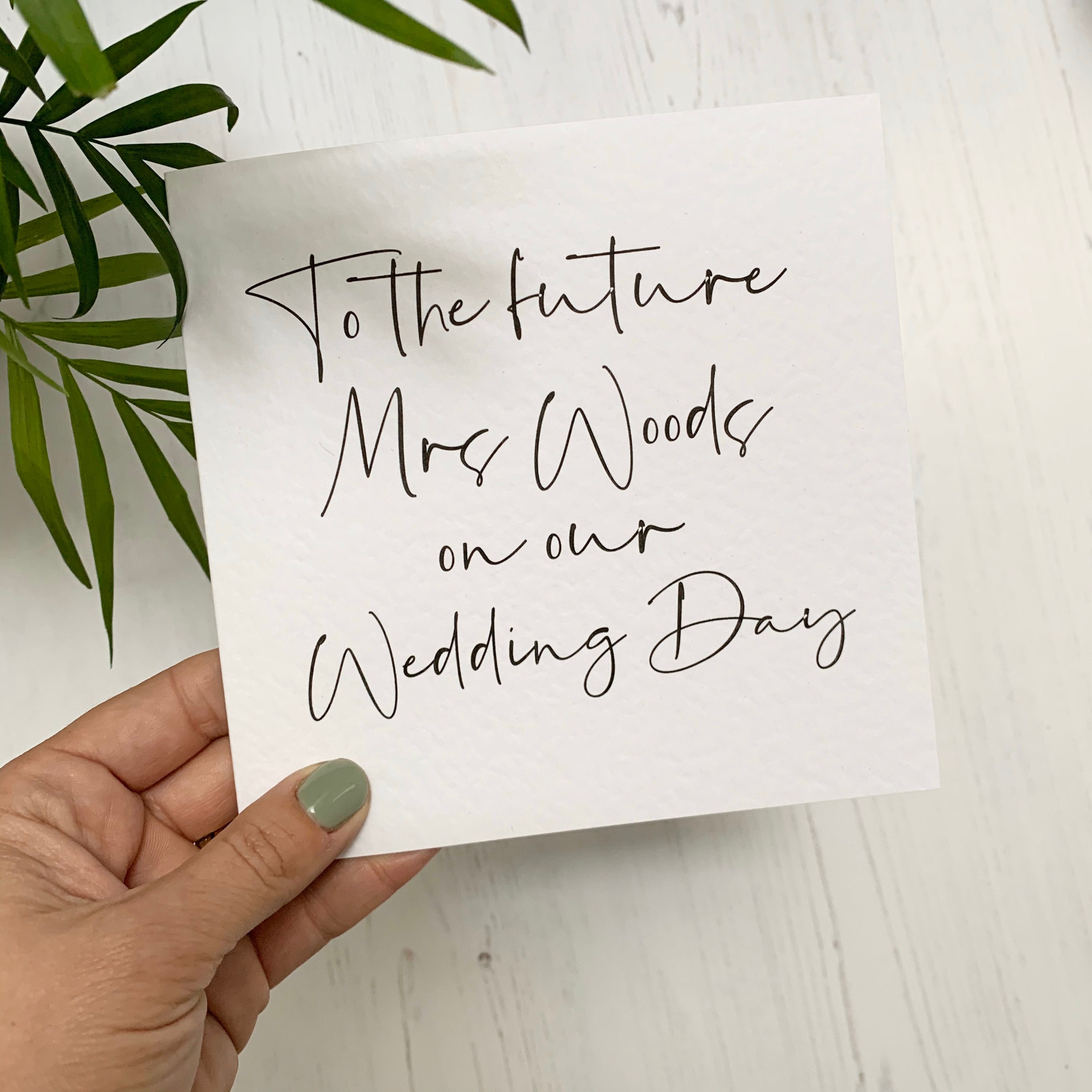 To My Bride on Our Wedding Day Personalised Wife Card Card - Etsy