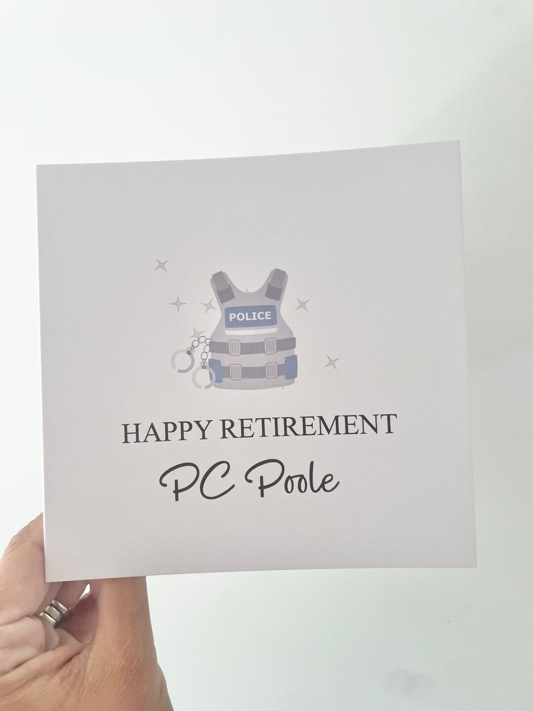 Police Retirement Card, Personalised PC Card, Retire From Police Card ...