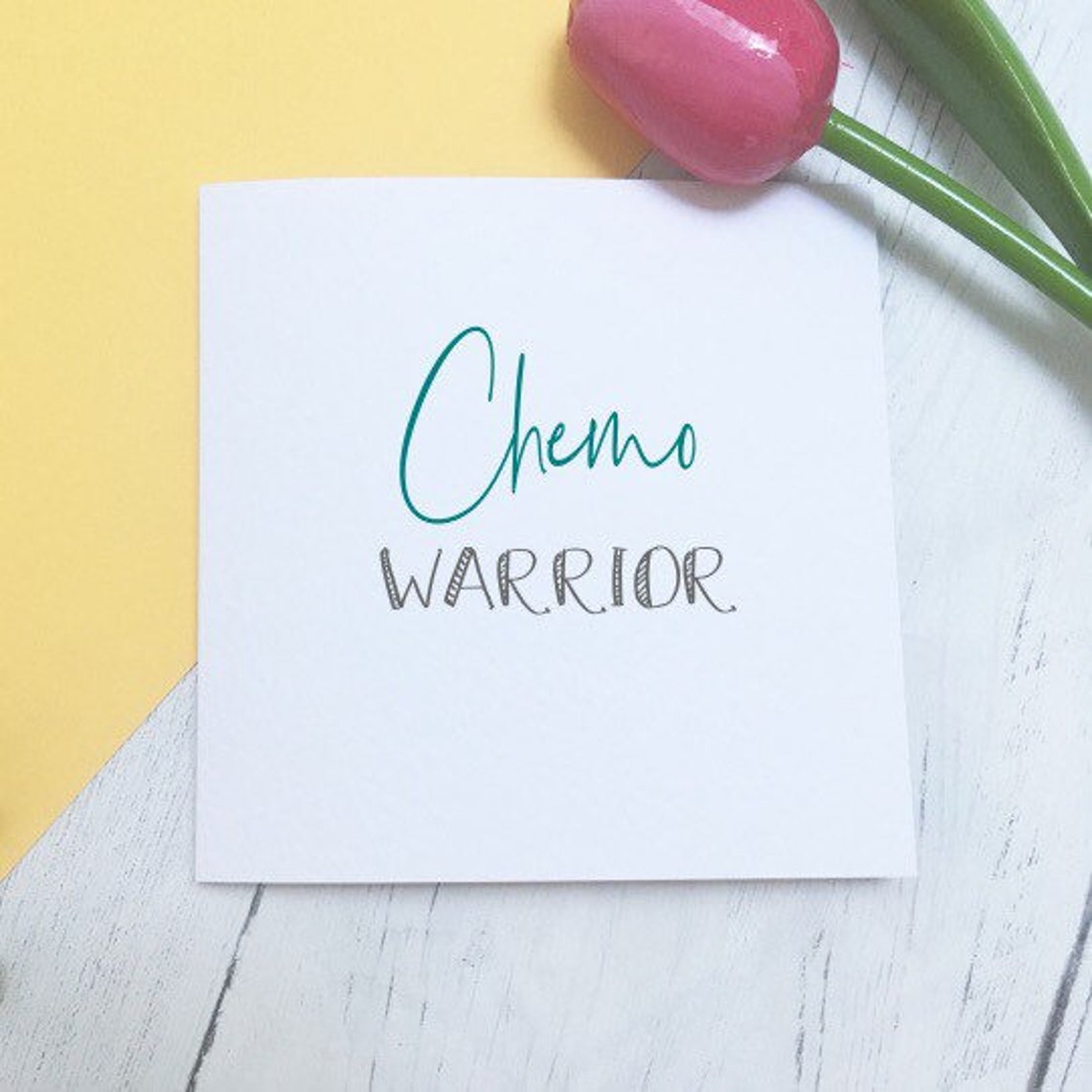 Chemo Warrior Card Chemo Card for Friend Having Chemo | Etsy