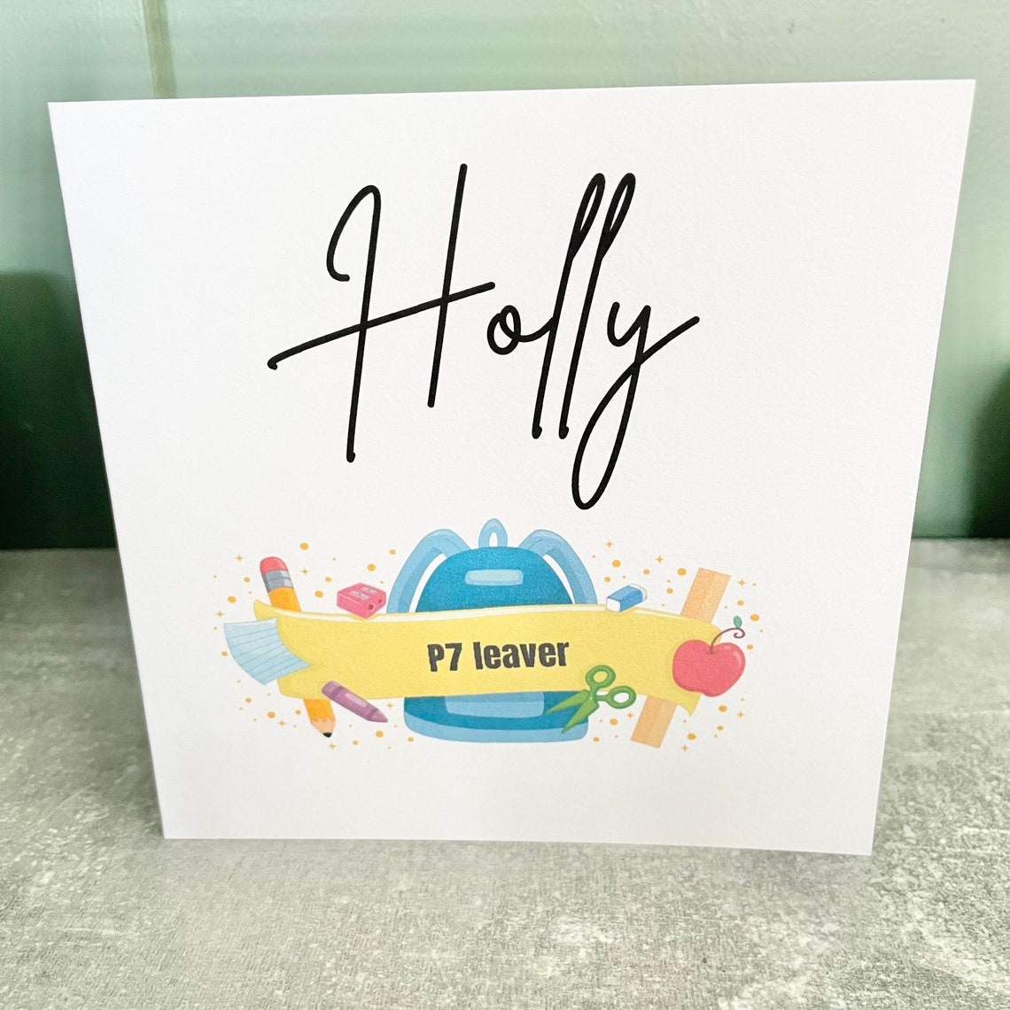 Year 6 Leaver Card, Personalised Good Luck at Big School Card, Finished ...