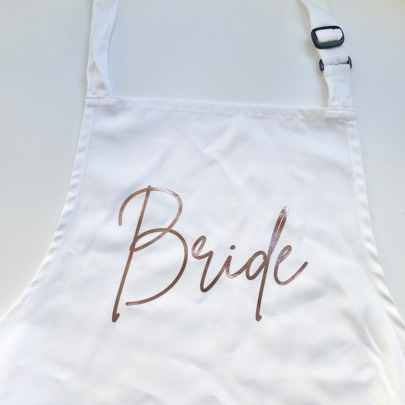 Wedding Day Apron, Bride and Groom Apron Set, Wedding Dress Cover up ...