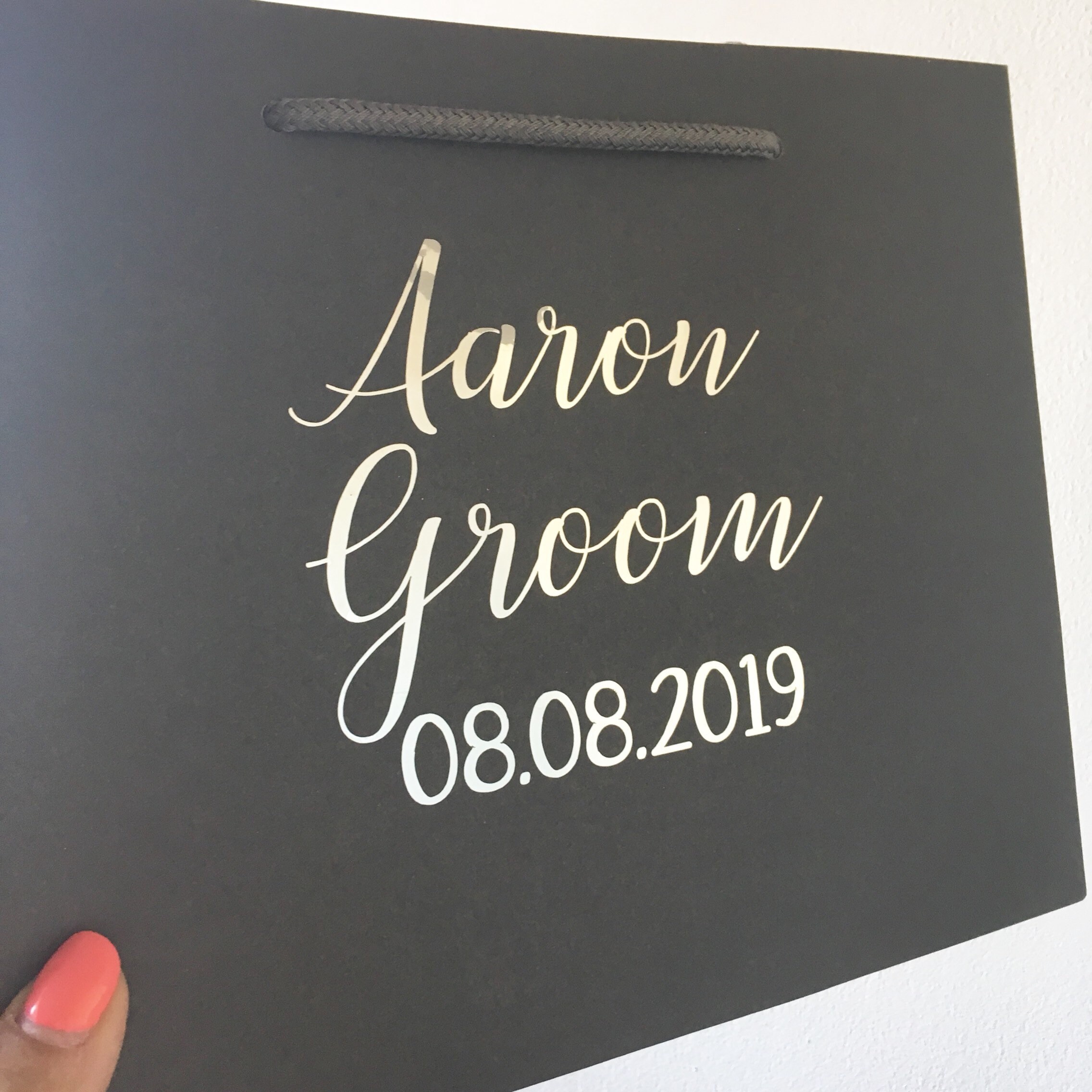 Groom Gift Bag Grey Gift Bag Groomsmen Gift Bag - Etsy