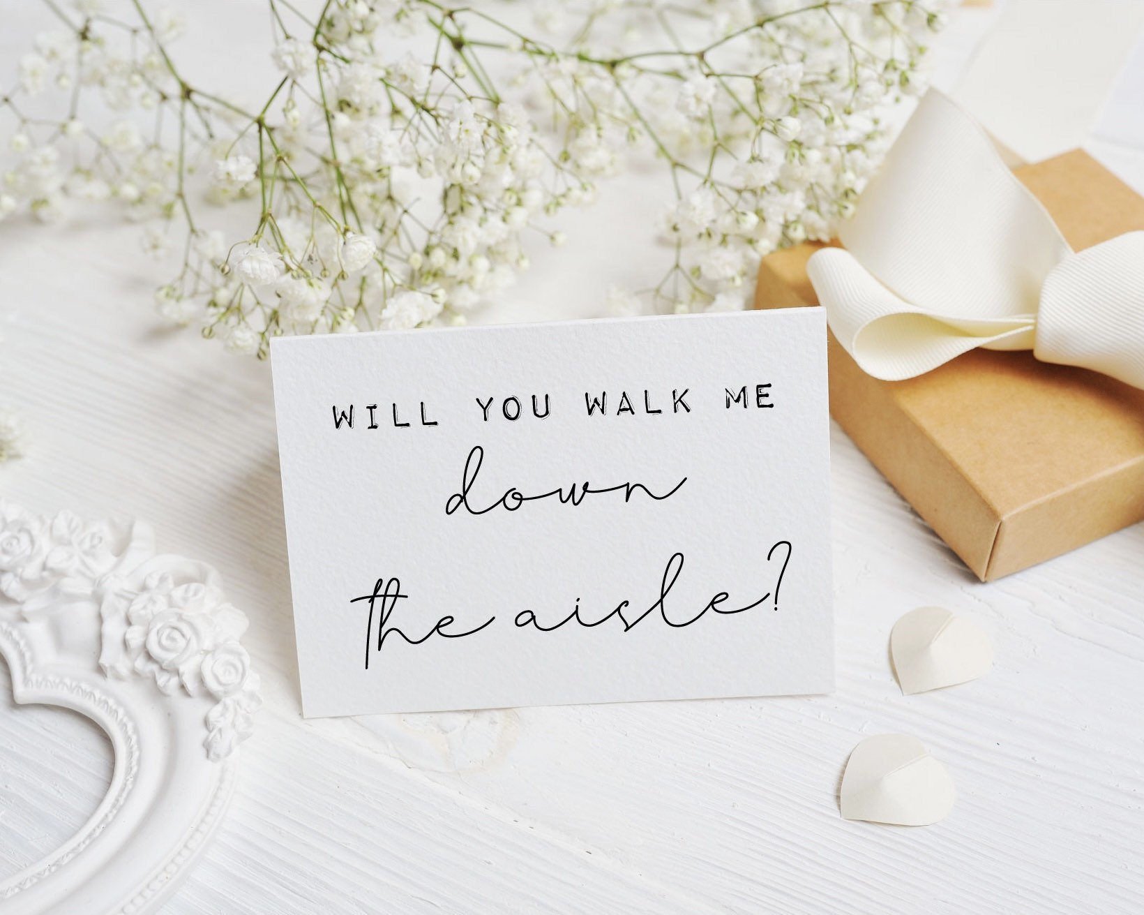 Will you walk me down the aisle card dad walk me down wedding | Etsy