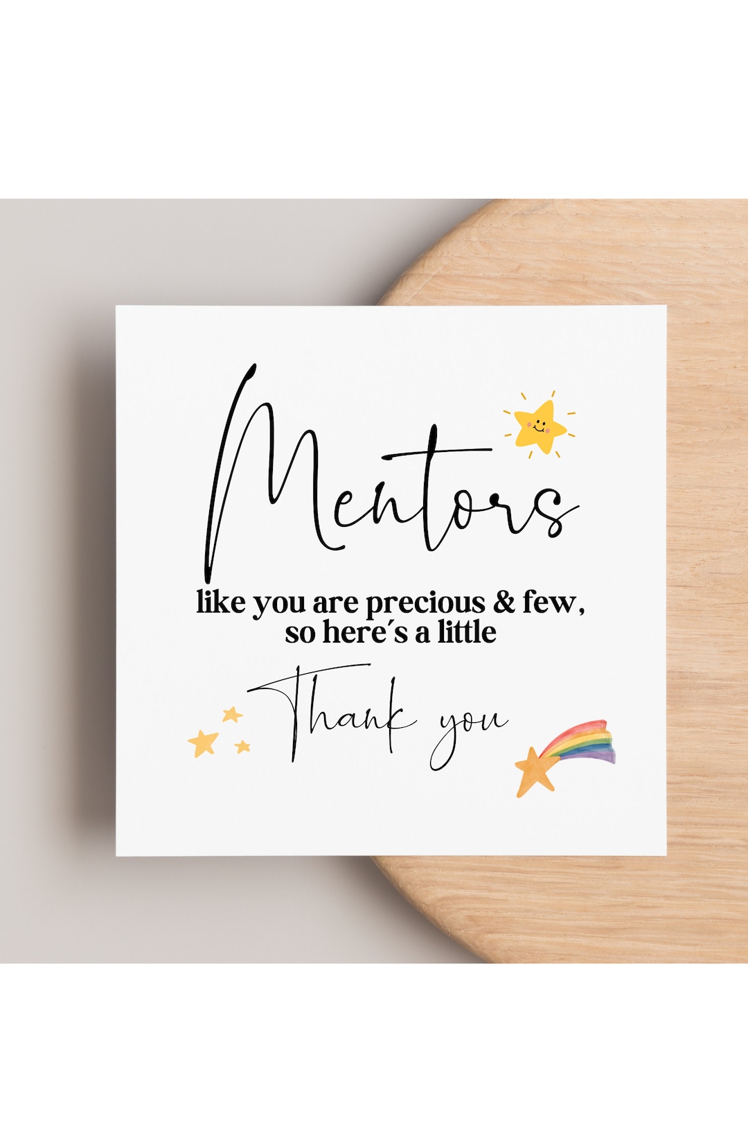 Mentor Thank You Card, Mentors Like You Precious and Few. Thank Nurse ...