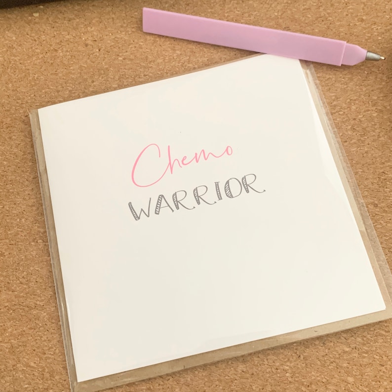 Chemo Warrior Card Chemo Card for Friend Having Chemo | Etsy