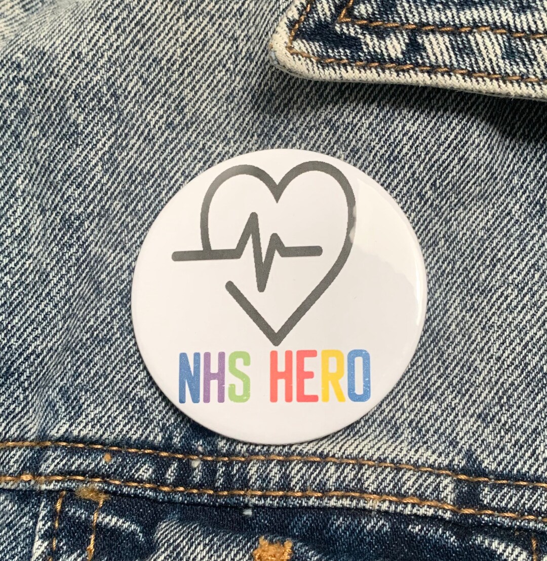 NHS Hero Badge, Nurse Badge, Doctor Pins, Healthcare Worker Thank You ...