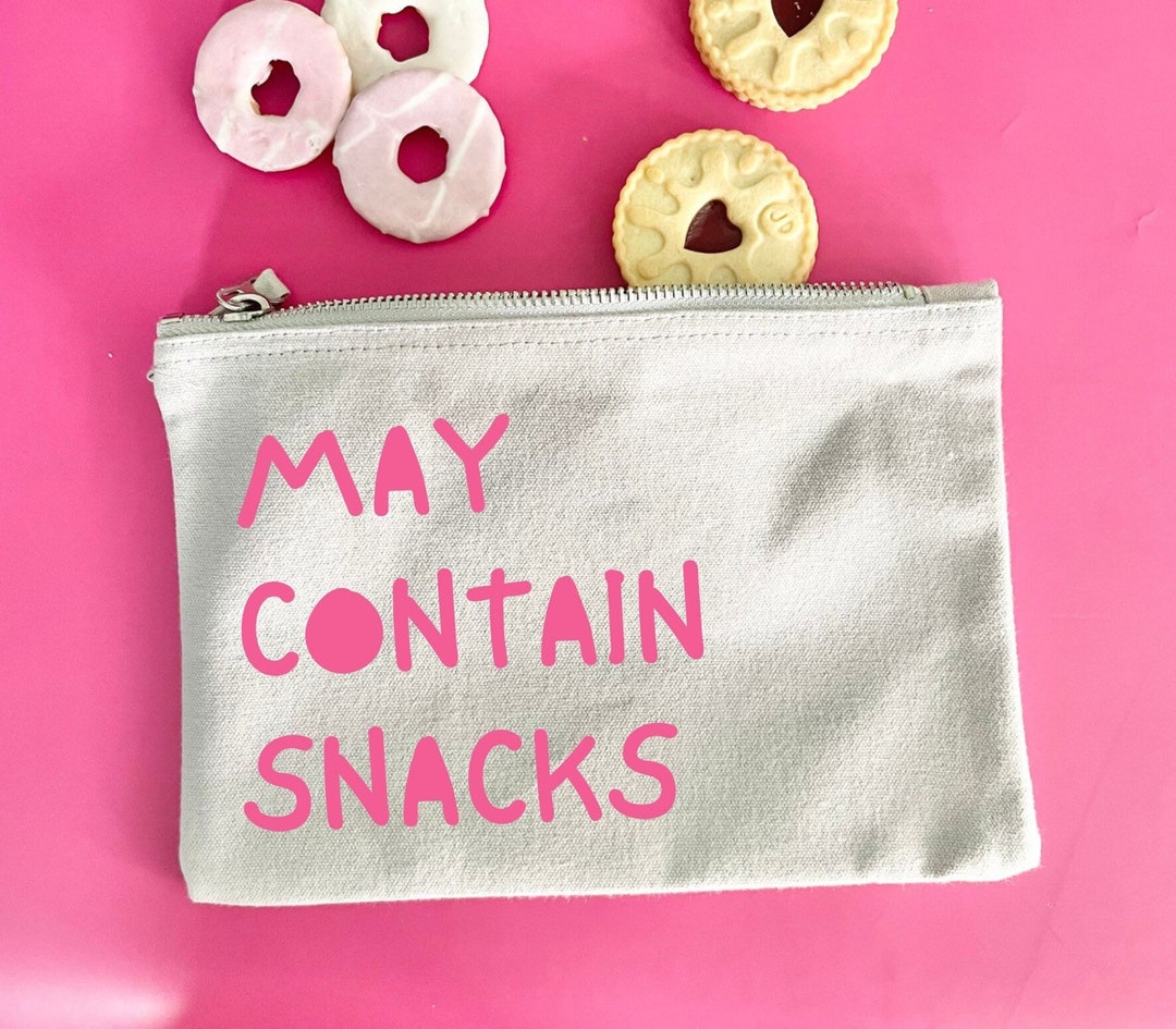 May Contain Snacks Pouch, Snack Bag for Mums on the Go, Toddler Mum Bag ...